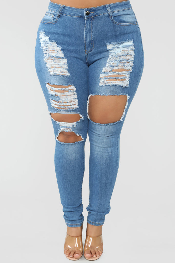 Bold Statement Skinny Jeans - Medium Denim – InsStreet