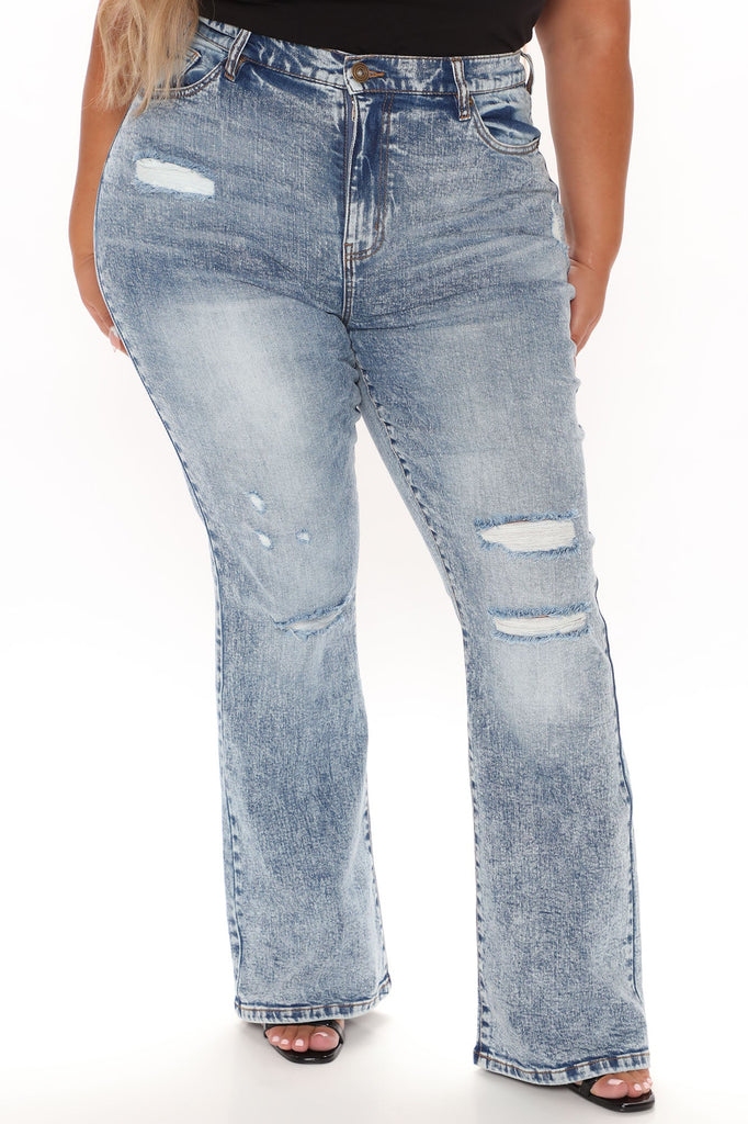 Rodeo Days Ripped Bootcut Jeans - Medium Blue Wash – InsStreet