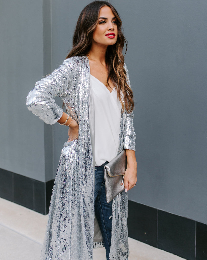 Major Compliments Sequin Duster – InsStreet