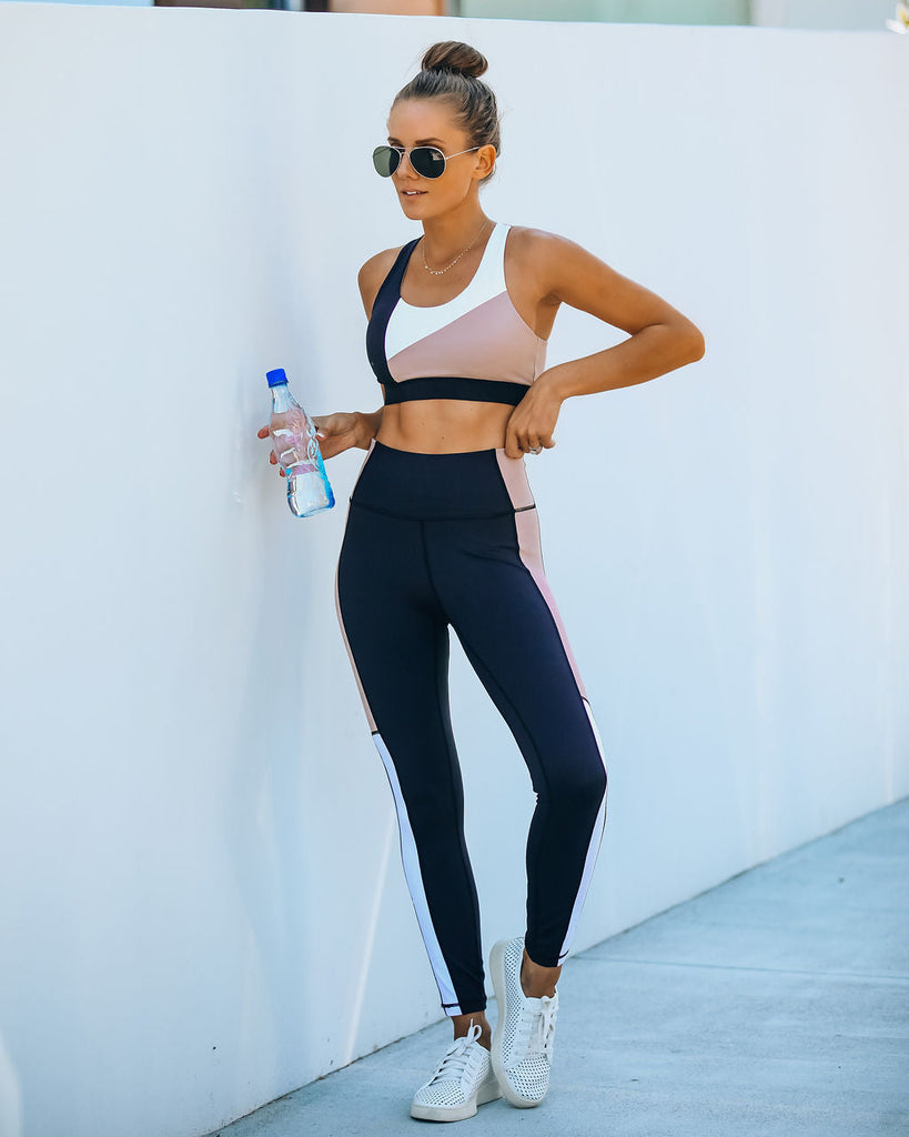 Step By Step Colorblock Sports Bra - FINAL SALE – InsStreet