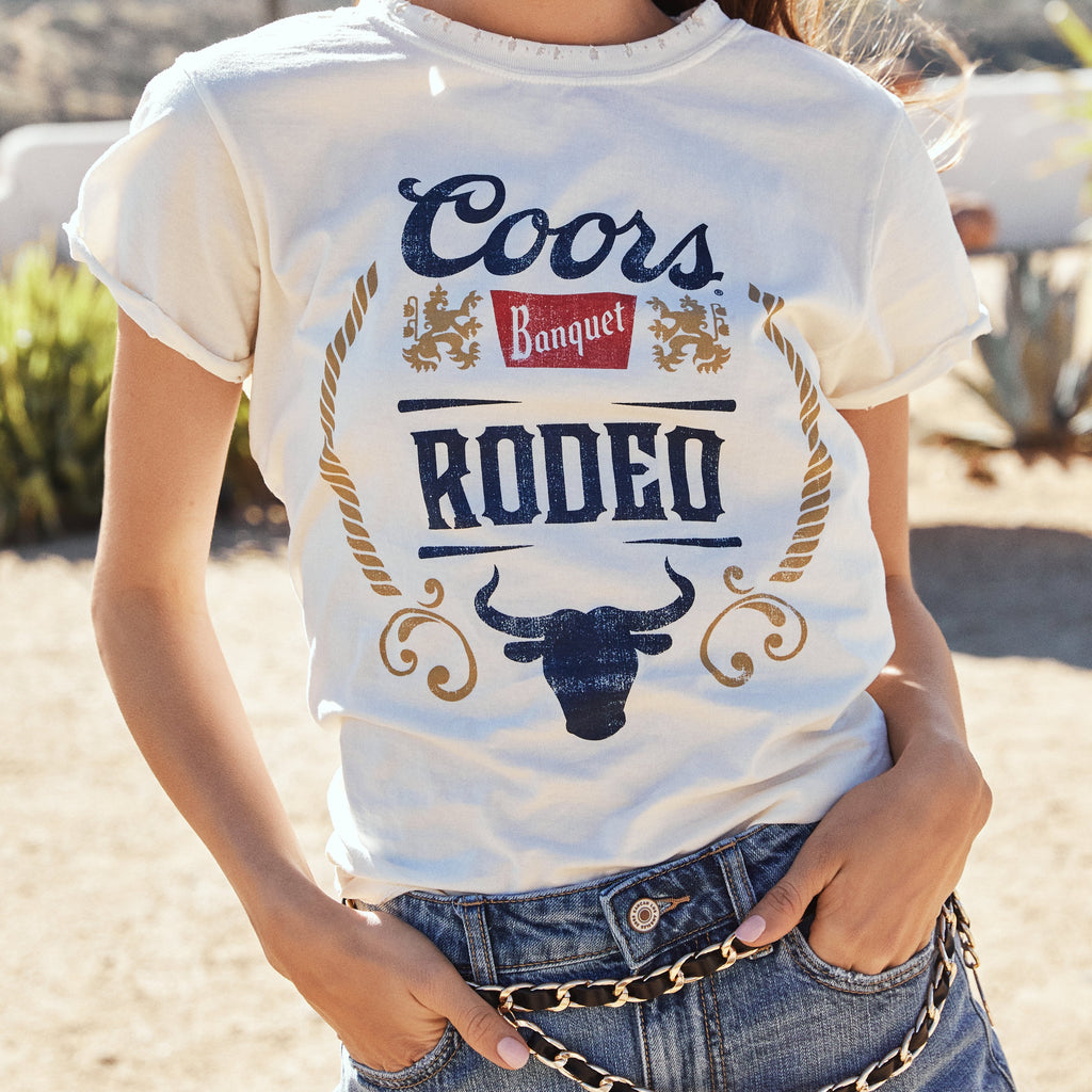 Coors Banquet Rodeo Cotton Distressed Tee – InsStreet