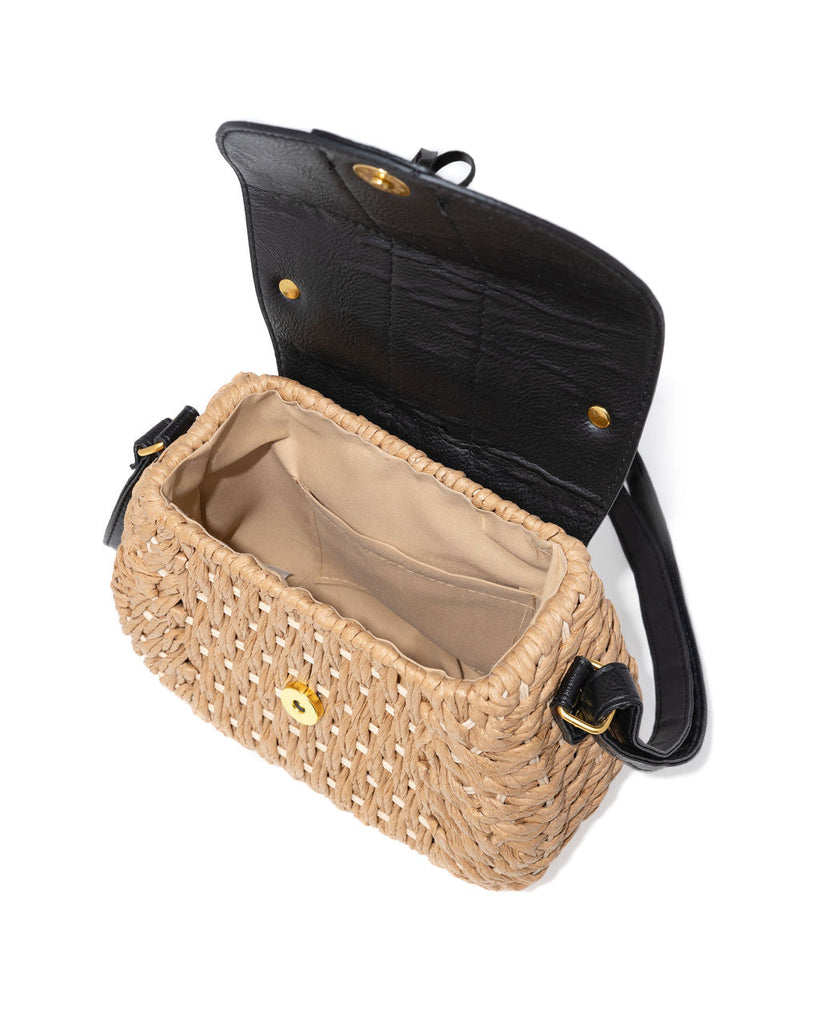 Hillock Rattan Tassel Crossbody Bag - Black – InsStreet