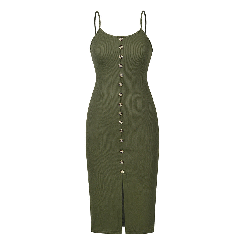 Scarlett Ribbed Knit Midi Dress - Light Rust – InsStreet