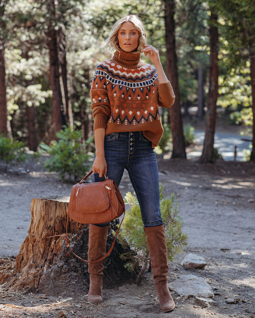 Creative Boost Turtleneck Knit Sweater - FINAL SALE – InsStreet