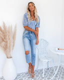 June Swoon Cotton Blend Eyelet Hook + Eye Crop Top – InsStreet