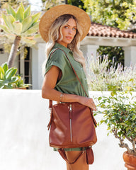 Kenzie Backpack - Cognac – InsStreet