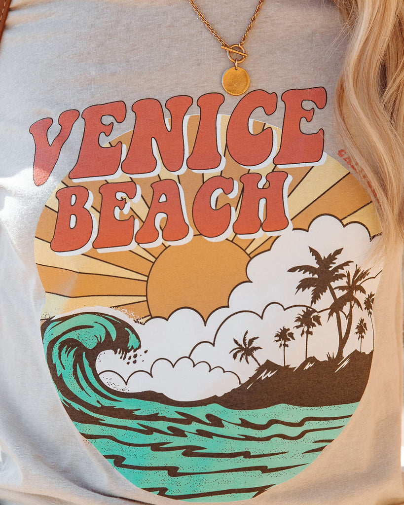 Retro Wave Venice Beach Cotton Blend Tee – InsStreet